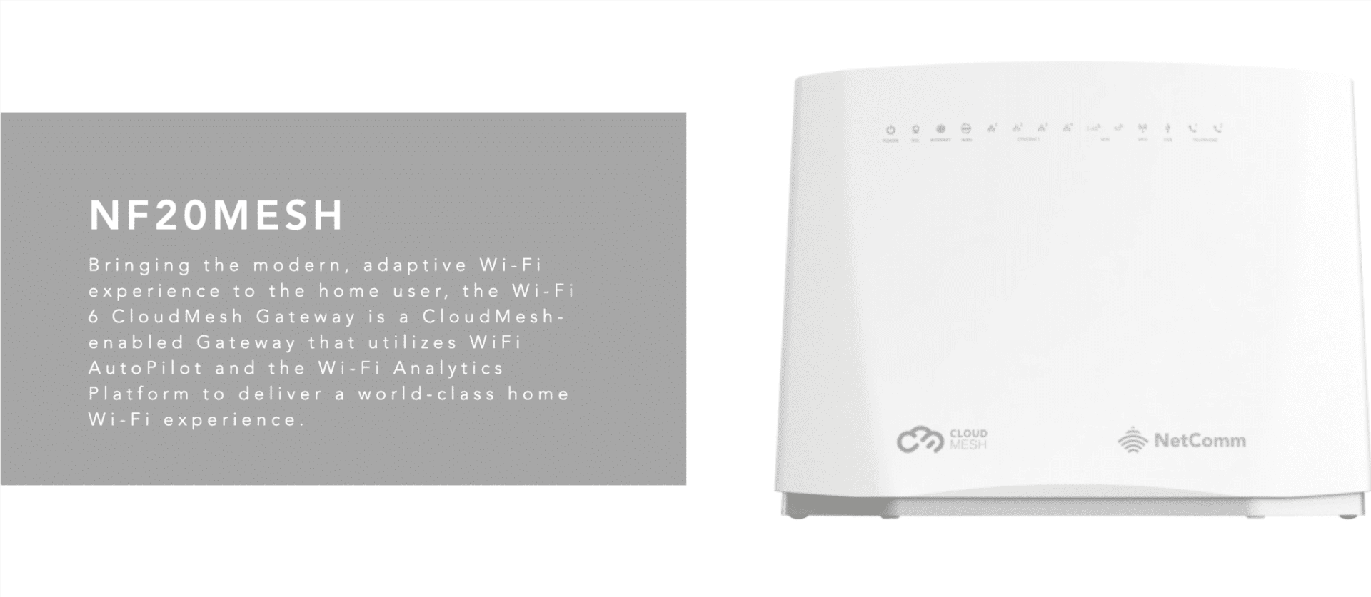 Netcomm NF20MESH Cloudmesh Gateway Router - MyITHub