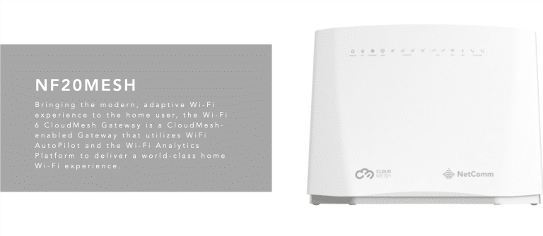 Netcomm NF20MESH Cloudmesh Gateway Router - MyITHub